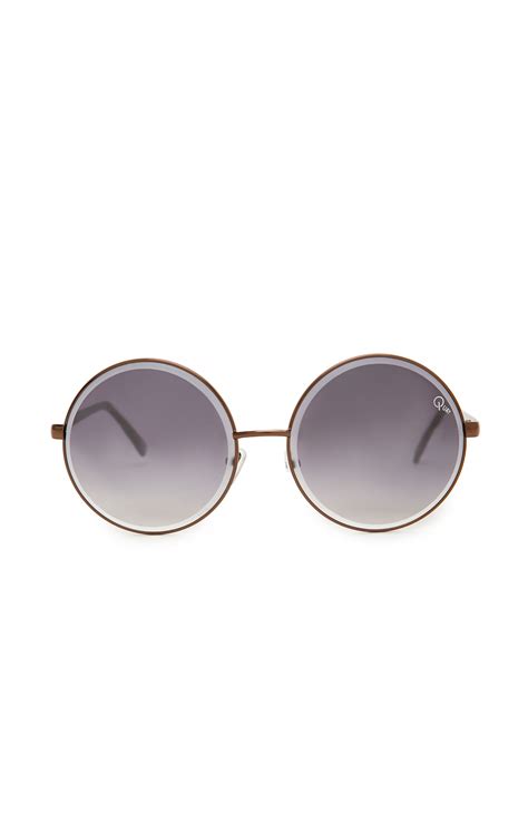 Quay Round Lens Sunglasses In Copper Dailylook