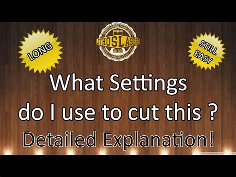 What Glowforge Material Cut Settings To Use EXPLAINED YouTube