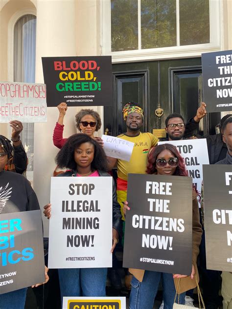 Ghanaians In Uk Join Anti Galamsey Protest Gh Extractives