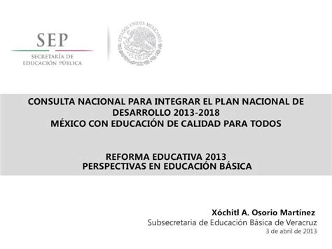 PDF Presentación de PowerPointcon las TIC CONSULTA NACIONAL PARA INTEGRAR EL PLAN NACIONAL