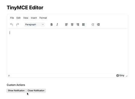 How To Enable In App Notifications Tinymce