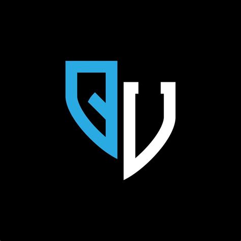 Qu Resumen Monograma Logo Diseño En Negro Antecedentes Qu Creativo