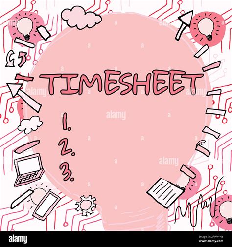 Conceptual Display Timesheet Conceptual Photo Graphical Representation Of Period Time On Which