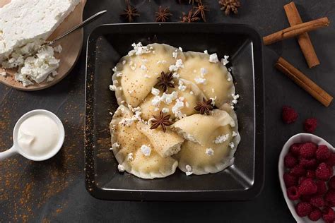 Pierogi ze słodkim serem Pierogi Bielsko Tradycyjne ręcznie robione pierogi kluski uszka