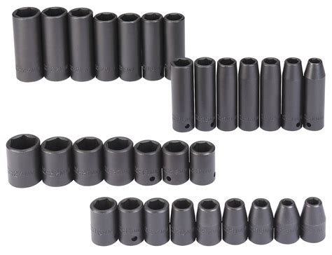 Proto 1 2 In Drive Size Small Set 0 50 Pieces Set Size Impact Socket Set 45ek94 J74306