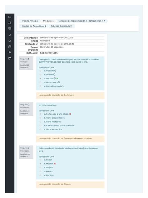 Práctica Calificada 2 Pdf Objeto Informática Java Lenguaje De