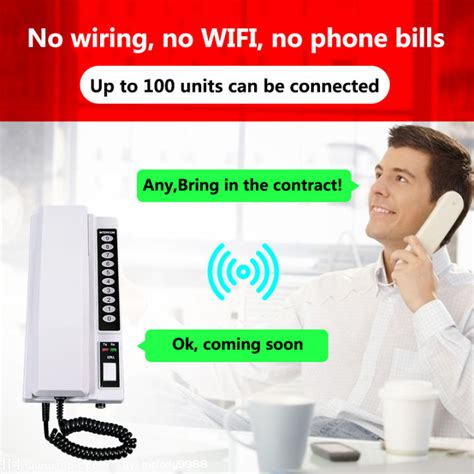 Telephone Intercom Wireless Intercom System Calling Intercom Secure