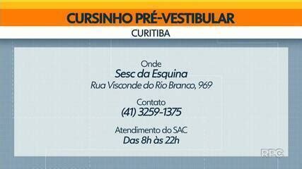 Sesc oferece 130 vagas gratuitas para cursinho pré vestibular em