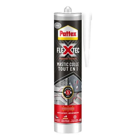 Colle De Fixation Pattex Collejointe Flextec 389g Gris Zoma