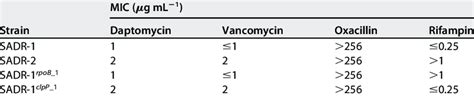 Antibiotic Susceptibility Of Sadr 1 And The Corresponding Derivatives