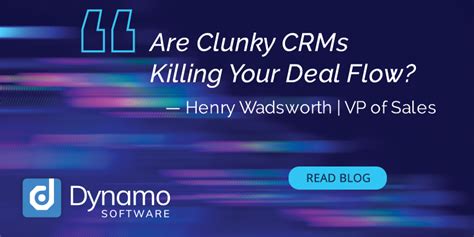Crm Deal Flow Dont Kill Your Deal Flow With Clunky Crm
