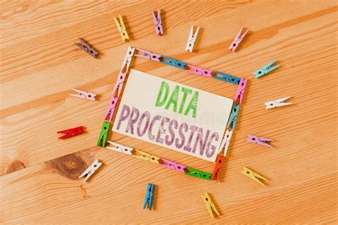 Word Writing Text Data Processing Business Concept For Collection And