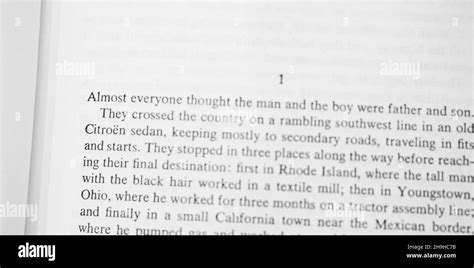 The Text Of The Beginning Of Stephen Kings Salems Lot Novel Stock
