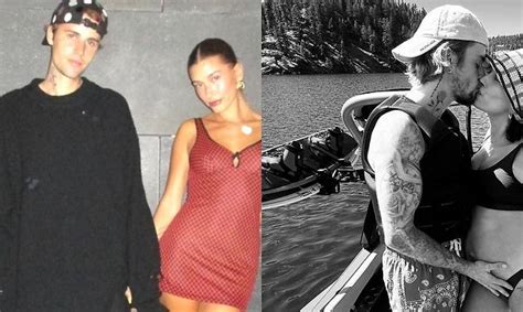 저스틴 비버 만삭 아내 배 만지며 키스 임신 7개월차 [할리웃통신]