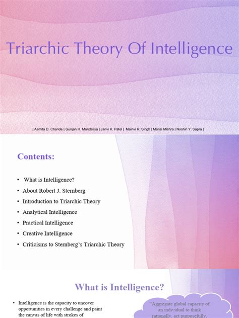 Triarchic Theory Pdf Intelligence Creativity