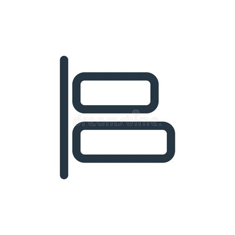 Align Left Icon Vector From Text Editor Concept Thin Line Illustration