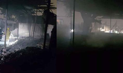 Fire Breaks Out At Scrap Godown In Hyderabad