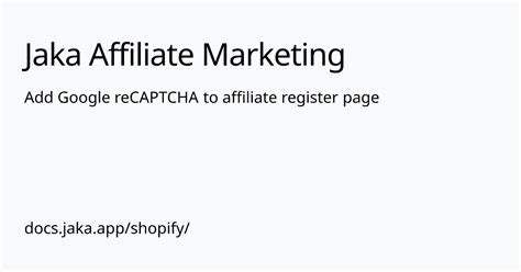 Add Google Recaptcha To Affiliate Register Page Jaka Affiliate Marketing