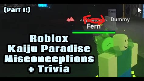 Roblox Kaiju Paradise Misconceptions Trivia Part 1 Youtube