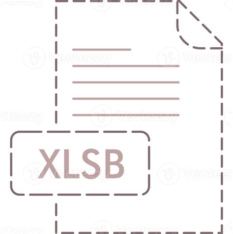 Creative Xlsb File Format Icon Rounded Outline Graphic 57325720 Png