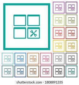 Dashboard Tools Flat Color Icons Quadrant Stock Vector Royalty Free Shutterstock