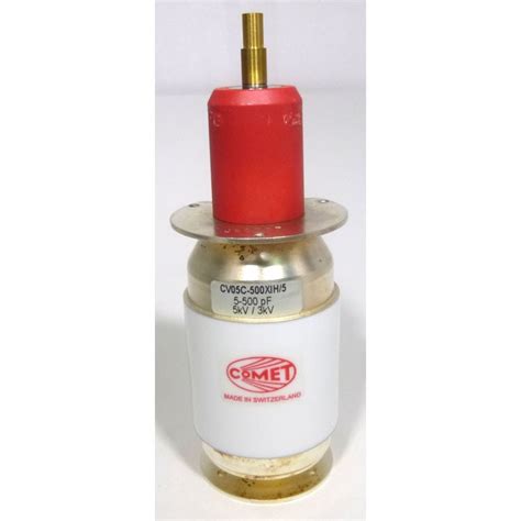 Cv05c 500xih5 Vacuum Variable Capacitor 5 500pf 5kv Peak Comet