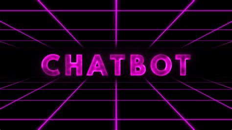 Chatbot Neon Text Effect With Retro Glowing Backgroundmp4 22750813 Stock Video At Vecteezy