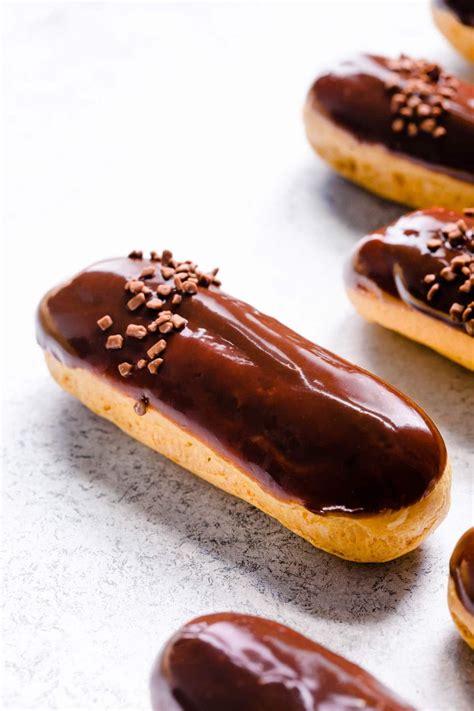 Chocolate Eclairs Recipe Eclairs Eclair Recipe French Pastries