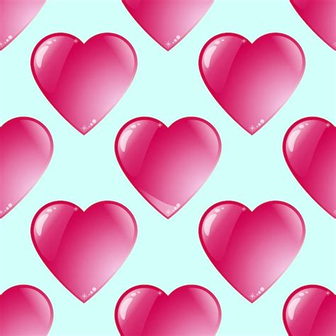 premium vector hearts seamless pattern vector background for