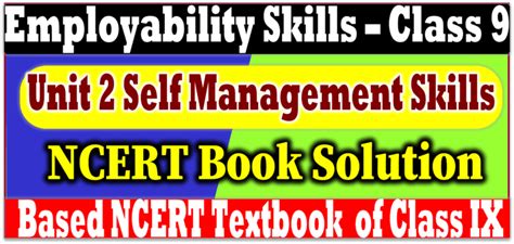 Class Employability Skills Unit Entrepreneurship Skills NCERT Book Solution MyCSTutorial