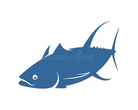 Tuna Fish Logo Vector Design Template Silhouette Tuna Fish Logo