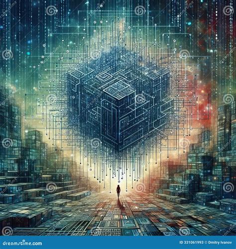 Matrix Code ASCII Digital Collage ASCII Art Forms The Stru Stock Image Image Of Code Depth