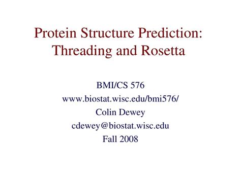 Ppt Protein Threading Predicting Structure Efficiently Powerpoint Presentation Id9718788