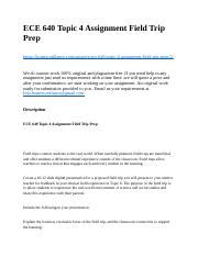 ECE 640 Topic 4 Assignment Field Trip Prep Docx ECE 640 Topic 4 Assignment Field Course Hero