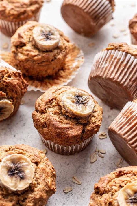 Peanut Butter Banana Oatmeal Muffins Home Cooked Roots