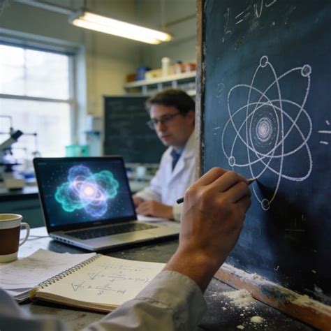 Free Quantum Physics Visualized Image Scientist Researcher