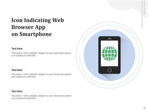 web browser icon smartphone internet ppt powerpoint presentation