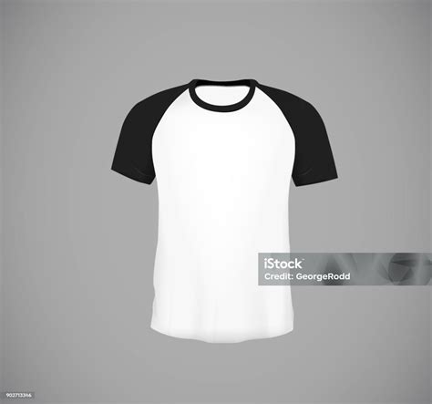남자 슬림 피팅 짧은 소매 야구 셔츠 브랜딩 블랙 모형 디자인 서식 파일입니다 T 셔츠에 대한 스톡 벡터 아트 및 기타 이미지 T 셔츠 개체 그룹 등 Istock