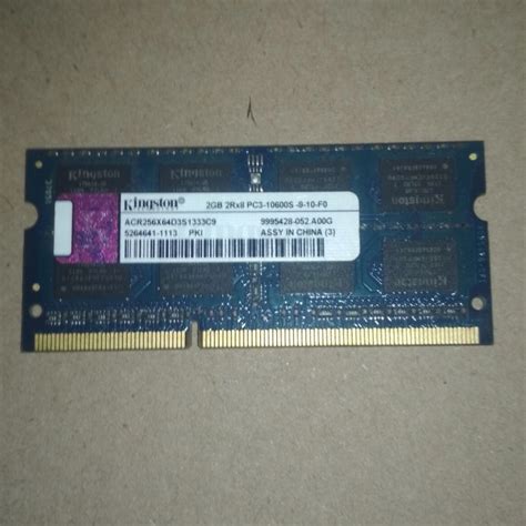 Jual Ram Sodim Ddr3 2gb 10600 Copotan Laptop Acer Merk Kingston Chip