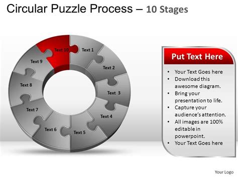 Components Circular Puzzle Process Powerpoint Slides And Ppt Templates Presentation