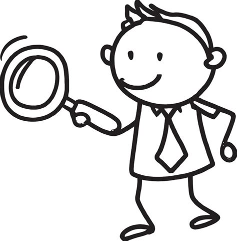 Premium Vector Magnifying Glass Inspector Vector