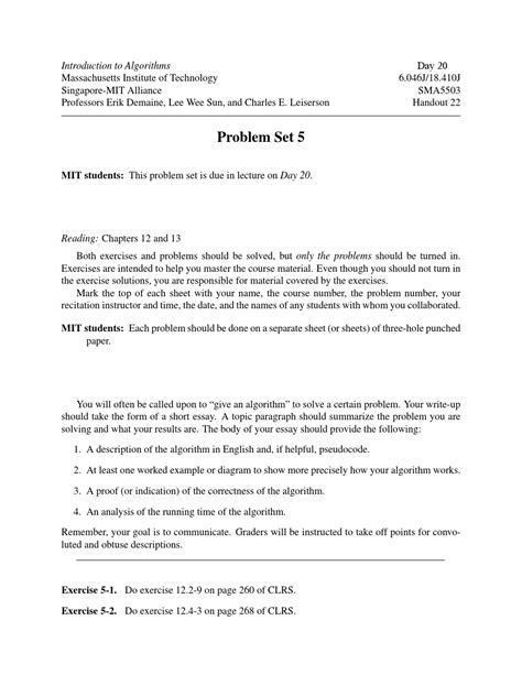 算法导论作业5答案word文档免费下载亿佰文档网