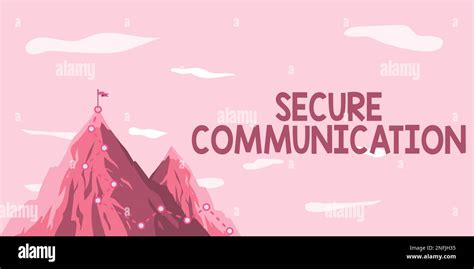 Text Caption Presenting Secure Communication Business Showcase Preventing Unauthorized