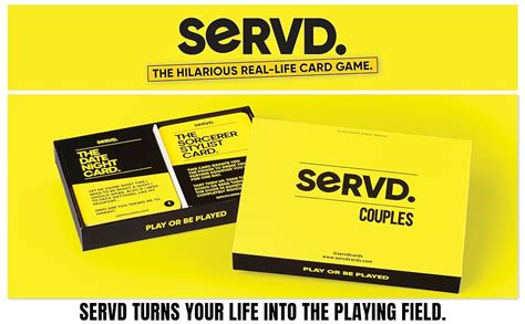 Servd Couples The Hilarious Real Life Couples Card Game