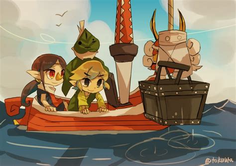 Link Toon Link Korok Medli Makar And 1 More The Legend Of Zelda