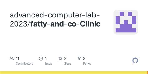 Github Advanced Computer Lab Fatty And Co Clinic