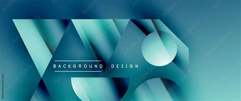 Captivating Abstract Backdrop Composed Of Interlocking Triangles And Circles Forming An