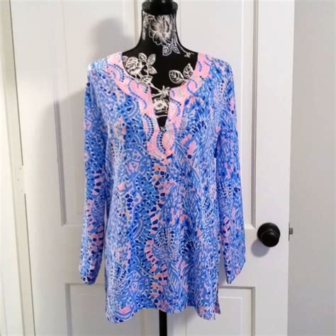 Htf Lilly Pulitzer Amelia Island Tunic Gem