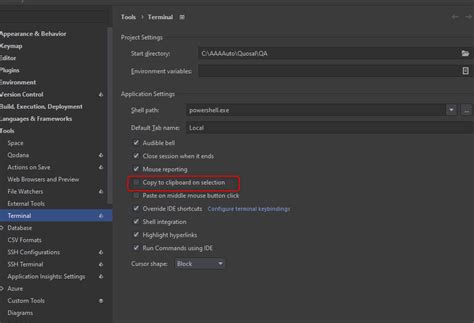 Disable Automatic Copy On Selection Ides Support Intellij Platform Jetbrains