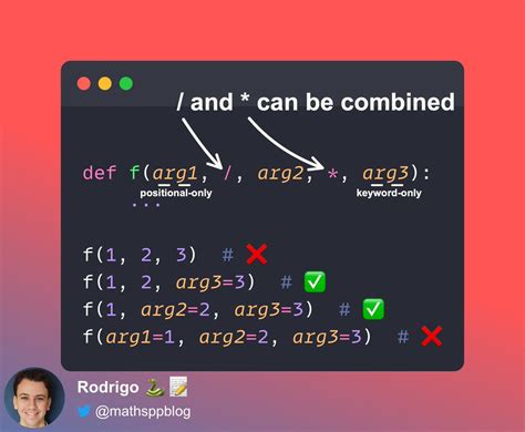 Python 🐍 Functions Take Positional And Keyword Arguments You Can Force